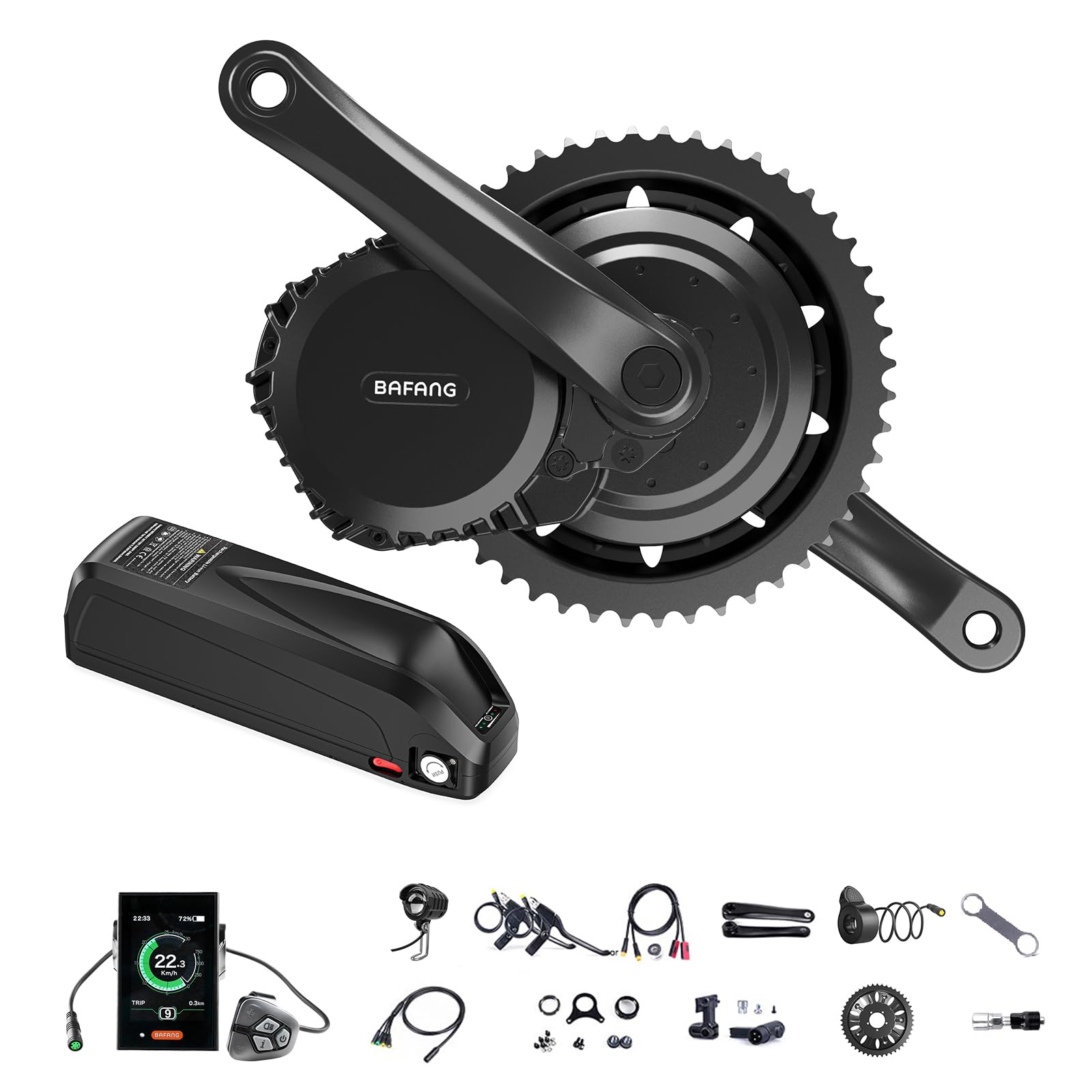 Amazon.com: BAFANG 1000W Mid Drive Kit with Downtube 52V20Ah Battery ...