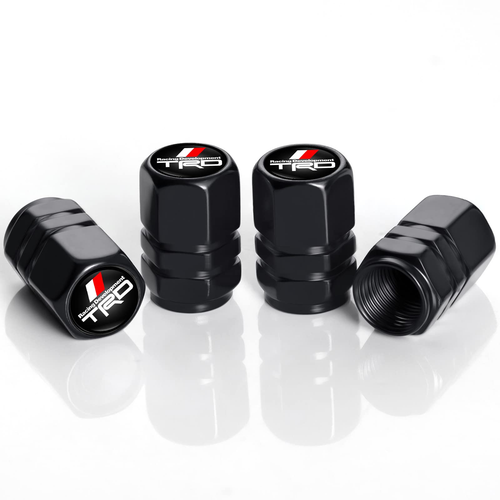 for TRD Car Tire Valve Stem Caps, 4 Pieces Metal Car Tire Valve Caps ...