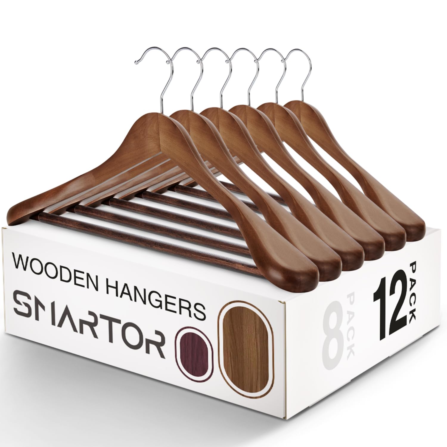 Snapklik.com : SMARTOR Suit Hangers For Men, 12 Pack - Wide Shoulder ...
