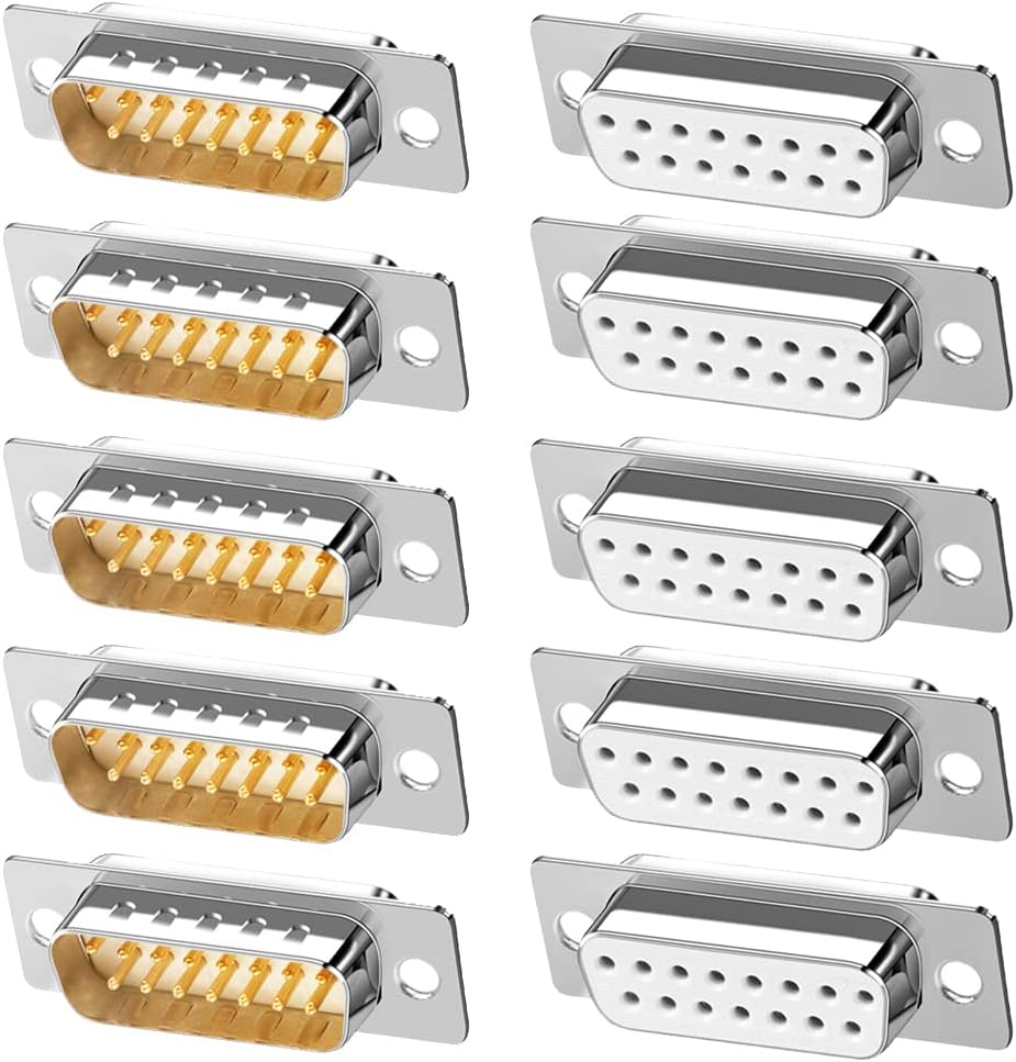 Amazon.com: Pc Accessories - Connectors Pro DB15 Female D-Sub Crimp ...