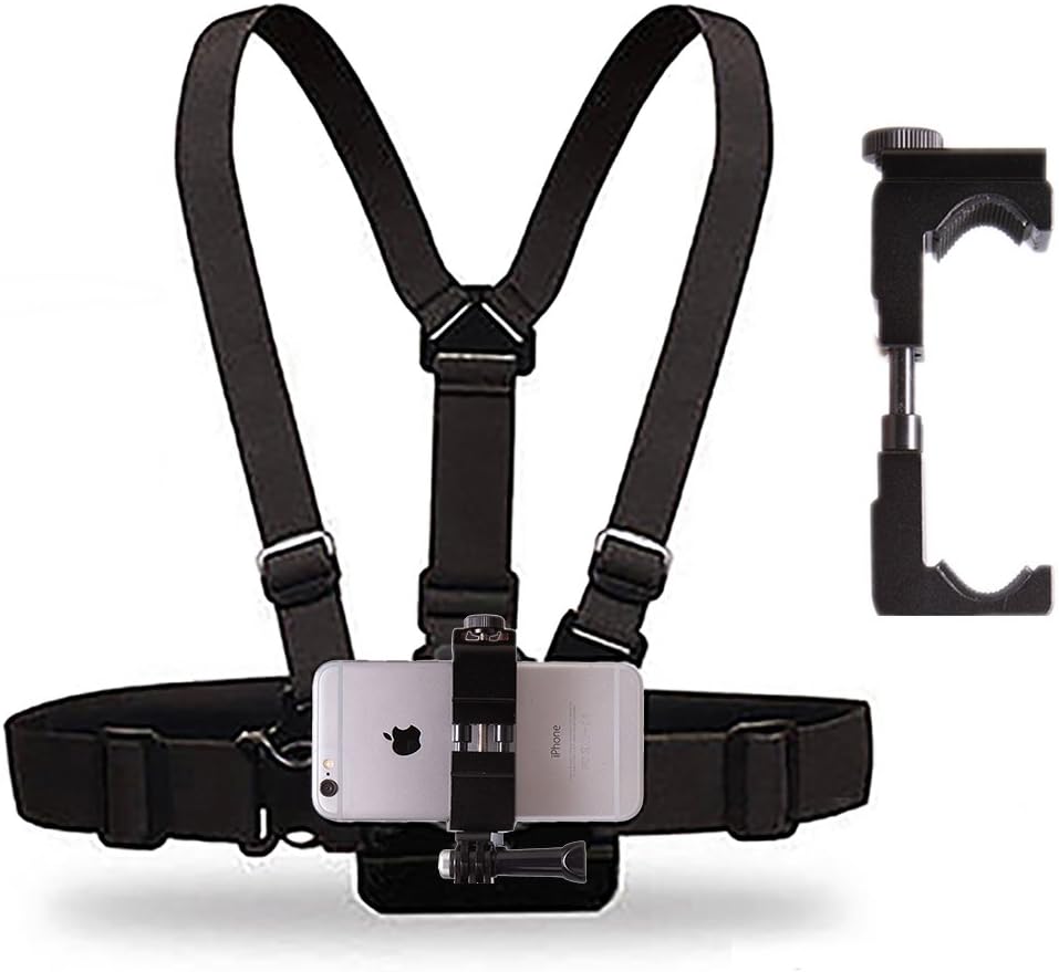 Amazon.com: Action Mount® Wearable Smartphone Chest Harness with Heavy ...