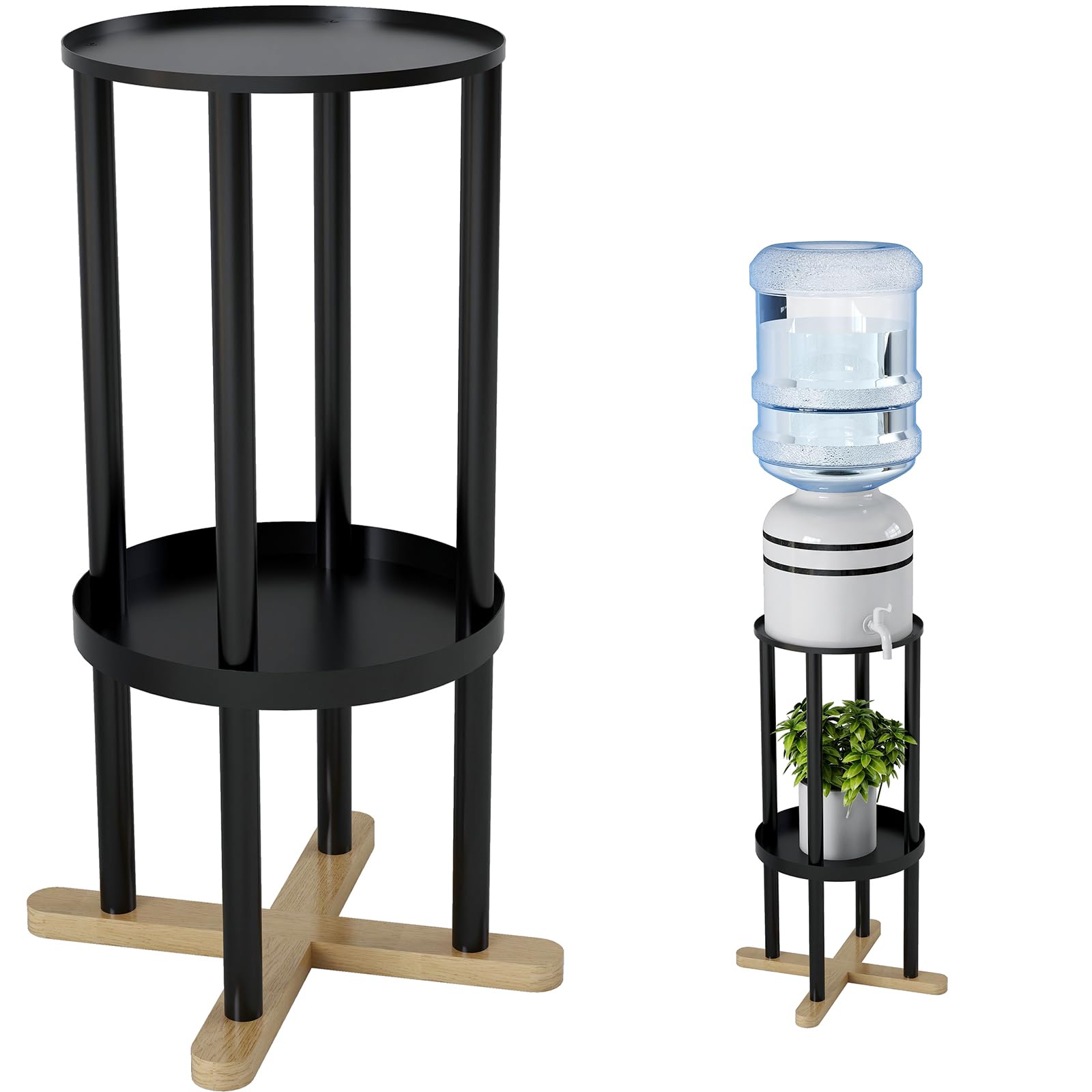 Amazon.com: Metal with Wood Water Dispenser Floor Stand, Water Stands ...