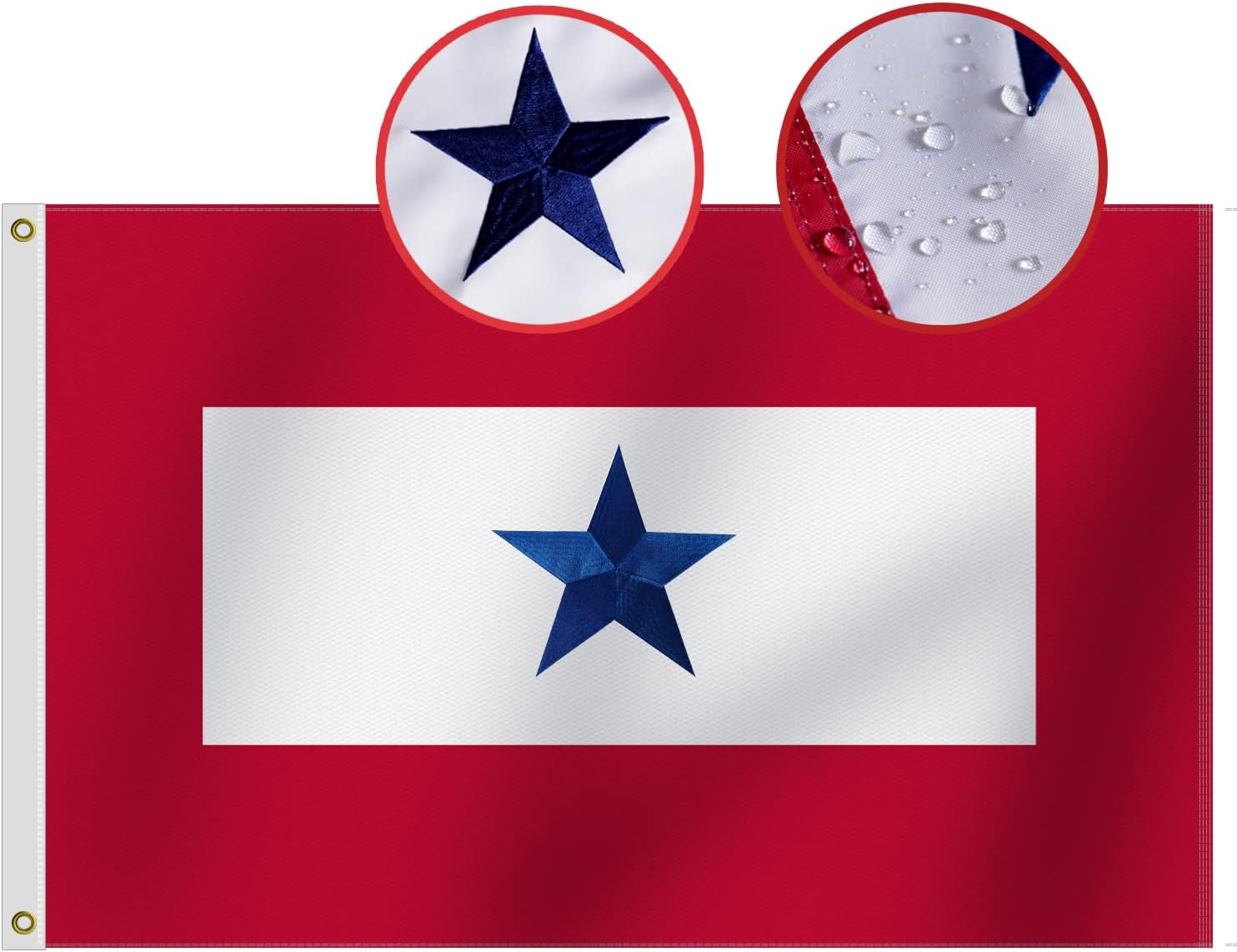 Amazon.com : Heavy Duty USA Family Member On Service Flag Embroidered ...