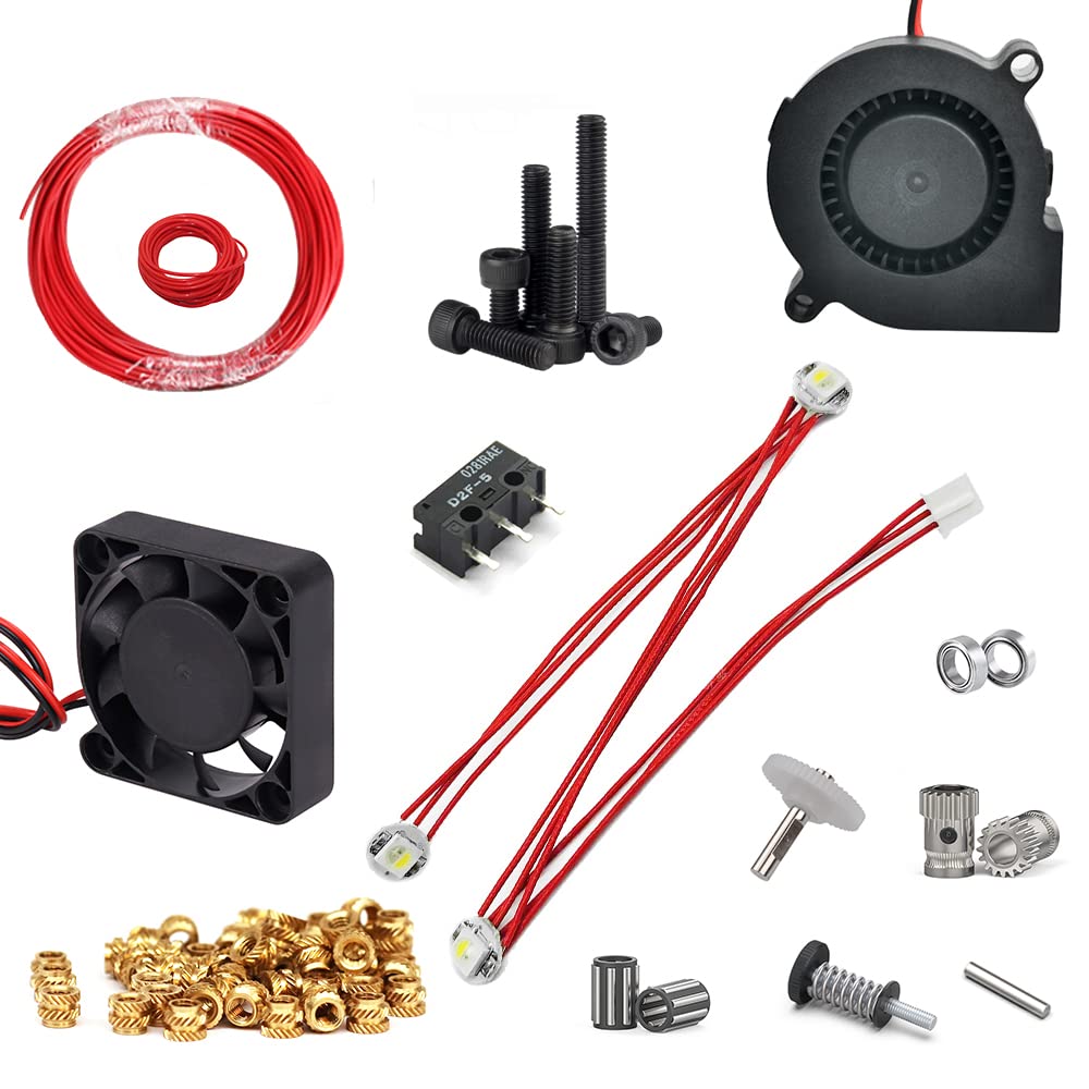 Amazon.co.jp: 改良版 StealthBurner 押出機スクリューファスナー RGBW ミニボタン PCBPTFEケーブルキット ...