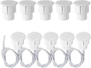 Amazon.com: Recessed Door Contacts NC Security Alarm Window Sensors ...