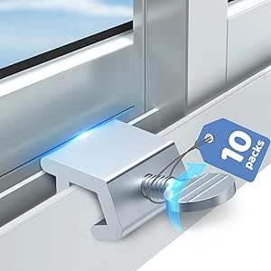 Sliding Door Window Locks for Security - 10 Packs Child Proof Home ...