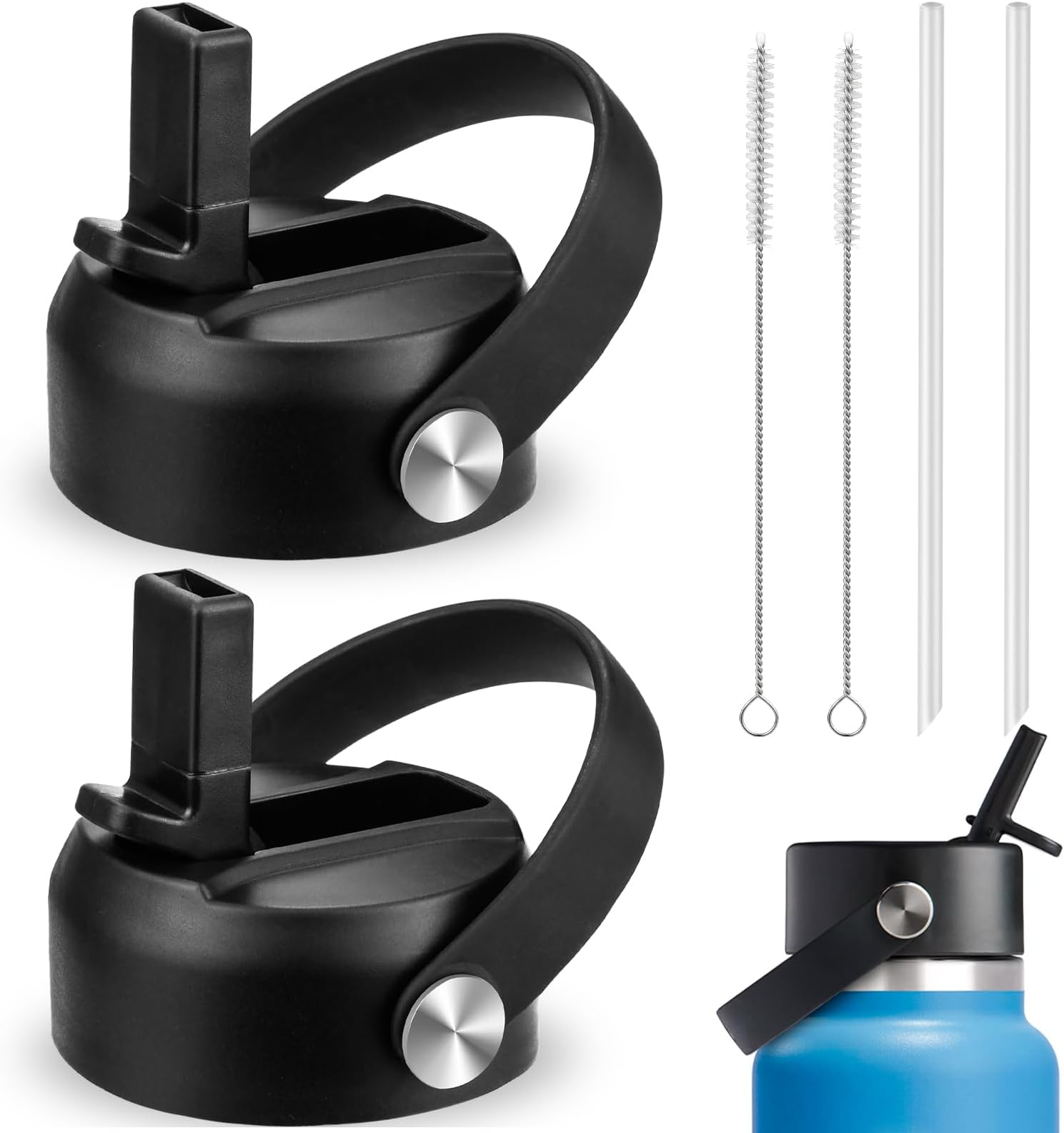 Amazon.com: XccMe Straw Lid for Hydro Flask Wide Mouth,2Pack ...