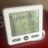 Amazon | Timloon デジタル温度湿度計 外気温度計 ワイヤレス 温湿度計 3つセンサー 室外/室内 高精度/LCD大画面/バックライト機能付き/時計カレンダー/温湿度超限警報 ...