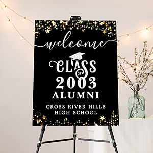 Amazon.com : Personalized Class Reunion Welcome Sign Class Reunion Welcome Class Year Alumni ...