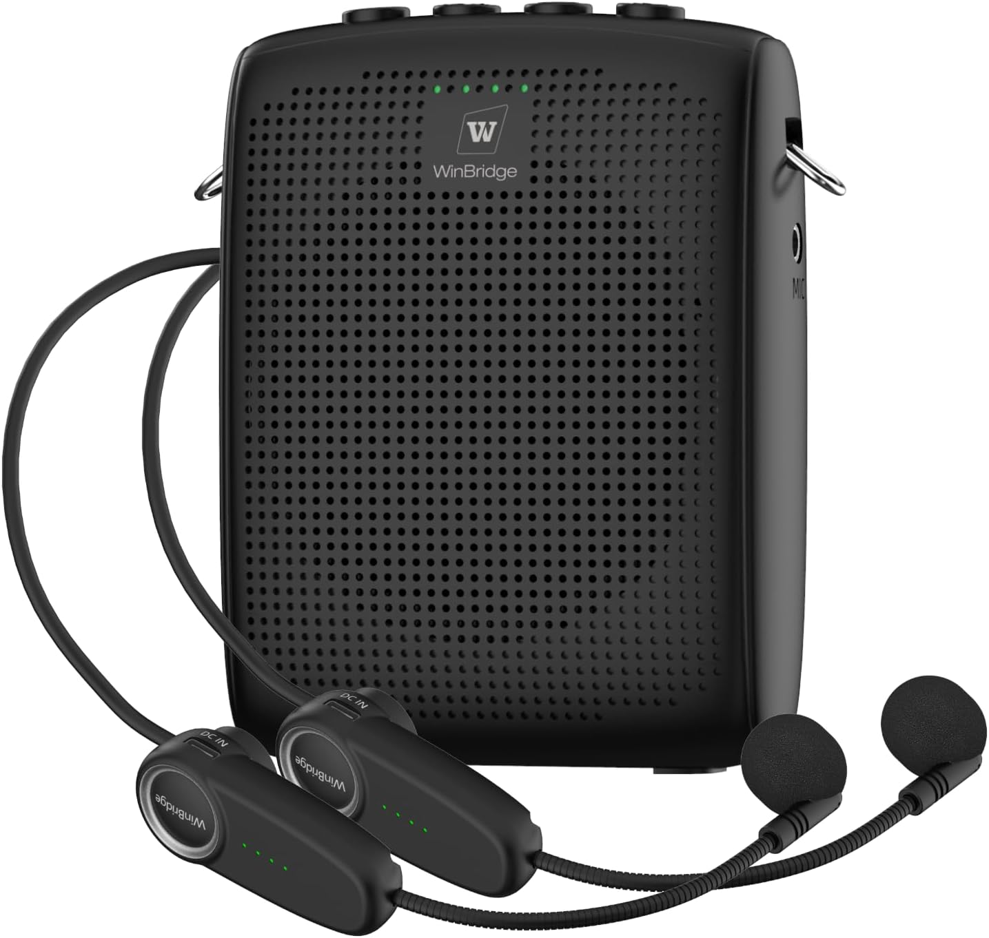 Amazon.com: SANMIC Mini Wireless Voice Amplifier with Two Bluetooth ...