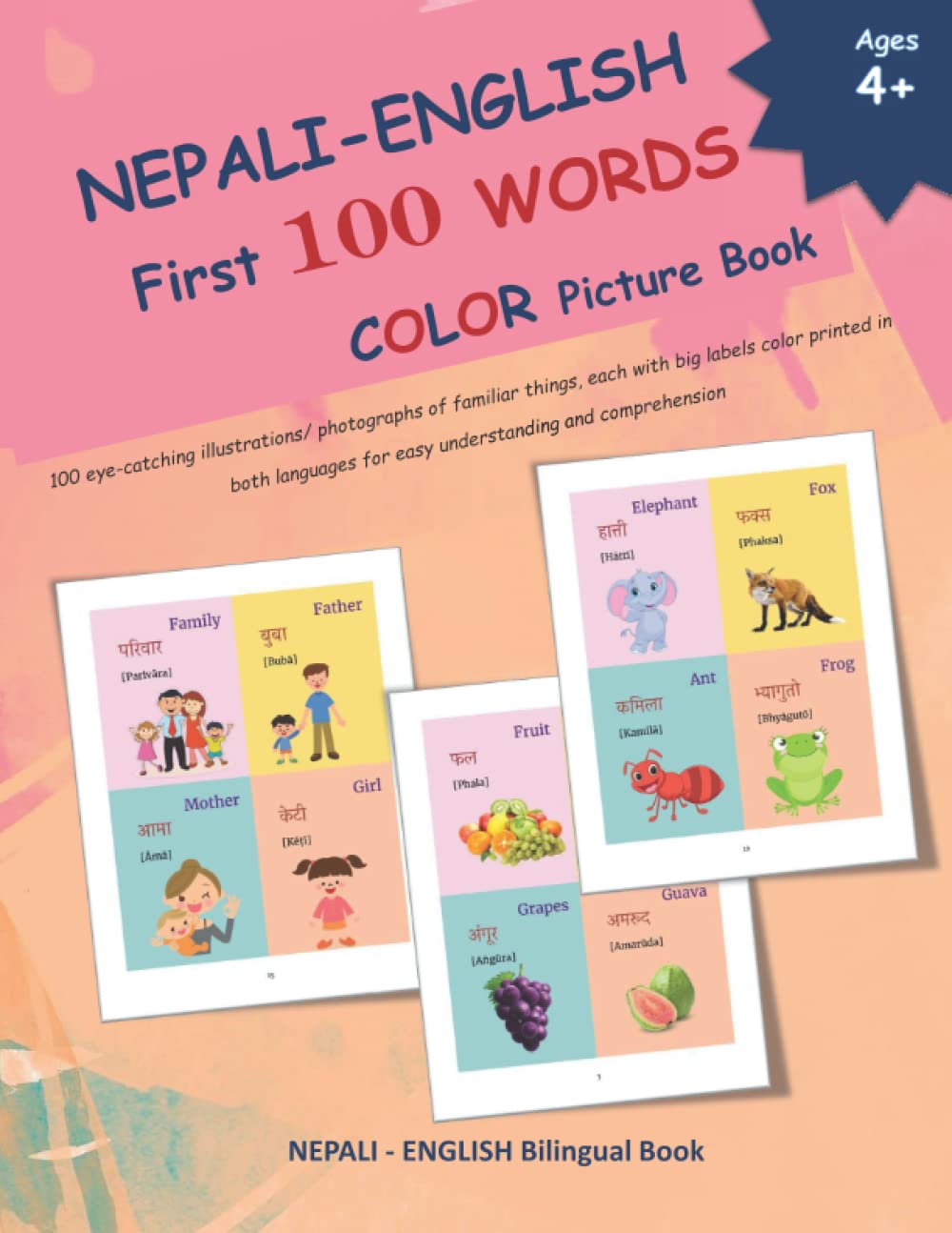Buy NEPALI - ENGLISH First 100 WORDS COLOR Picture Book: NEPALI ...