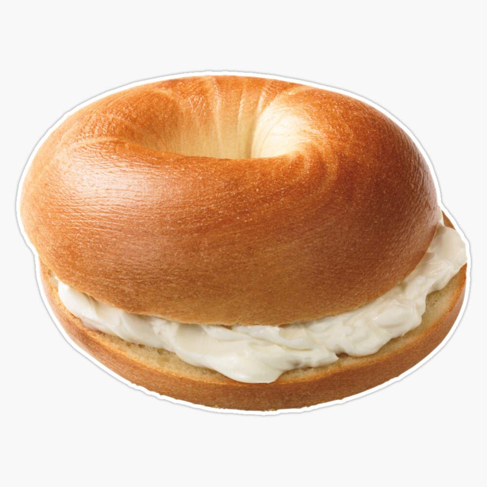 Amazon.com: Bagel Sticker Vinyl Bumper Sticker Decal Waterproof 5 ...