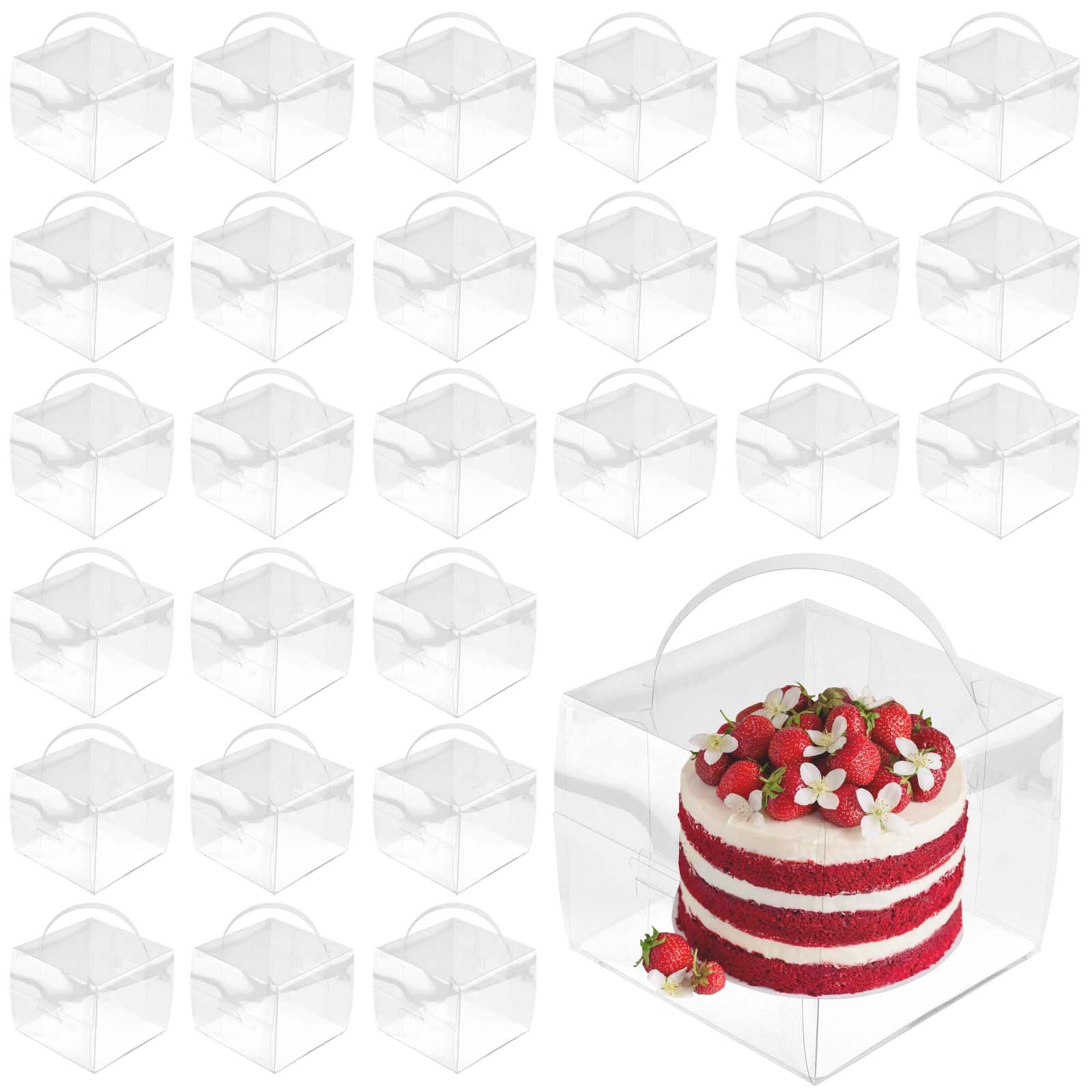 Plastic Cake Box With Handle