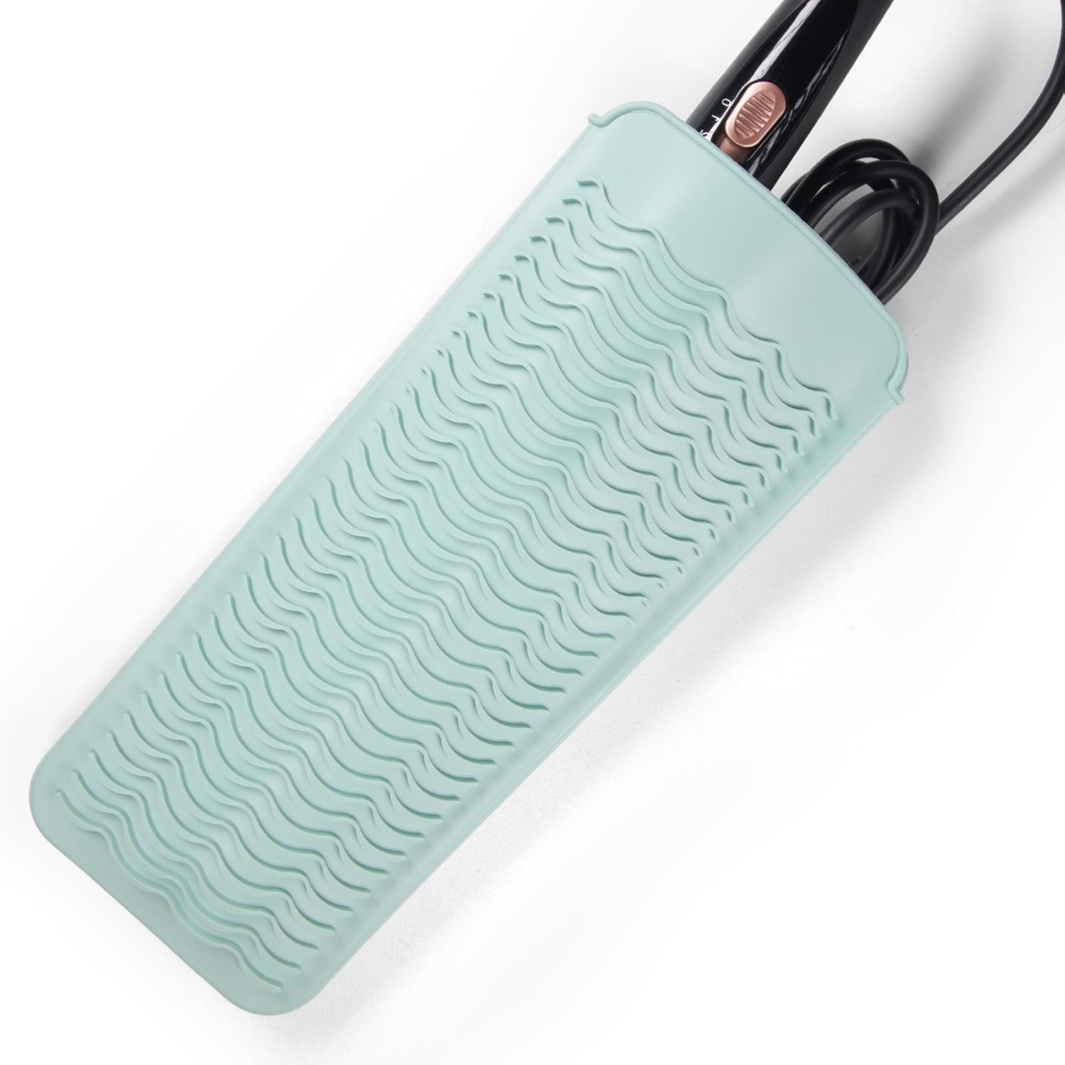 Amazon.com : Heat Resistant Silicone Hair Iron Mat and Cover for Flat ...