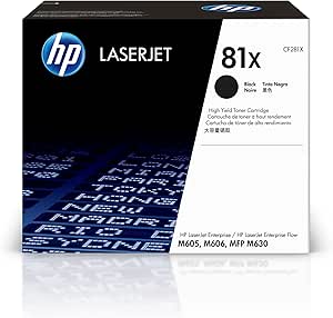HP 81X Black High-yield Toner Cartridge Works with HP LaserJet ...