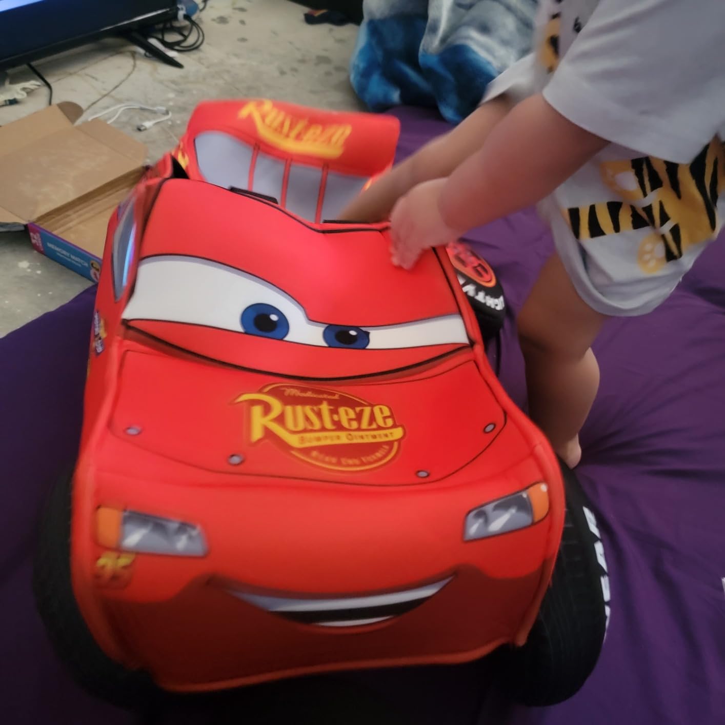 $11/mo - Finance Spirit Halloween Cars Toddler Lightning McQueen Ride ...