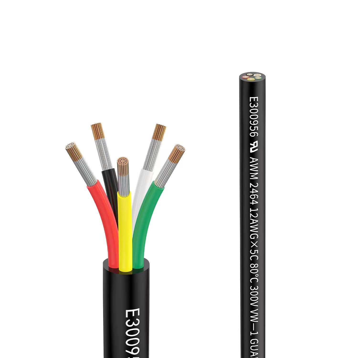 12awg 5 Wire Cable 12 5 Electrical Wire 5 Core | Desertcart UNITED STATES