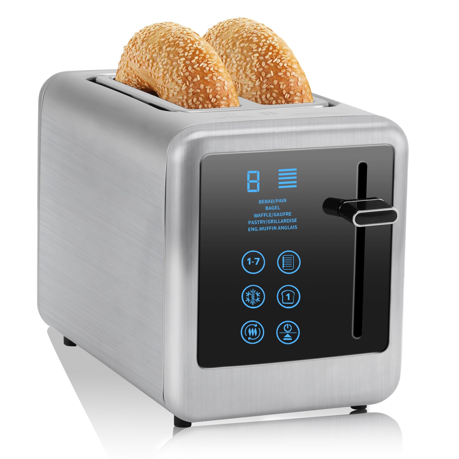Amazon.com: Toaster 2 Slice,Toasters with LCD Touch Screen and ...