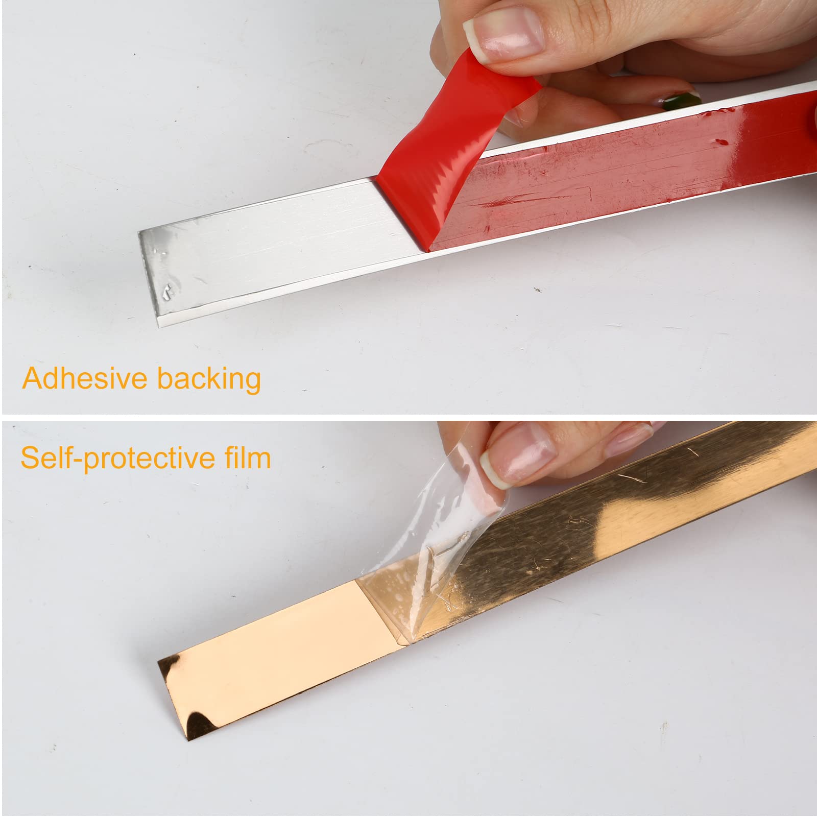 Snapklik.com : Copgge 16.4FT Metal Strip Peel And Stick Mirror Border ...