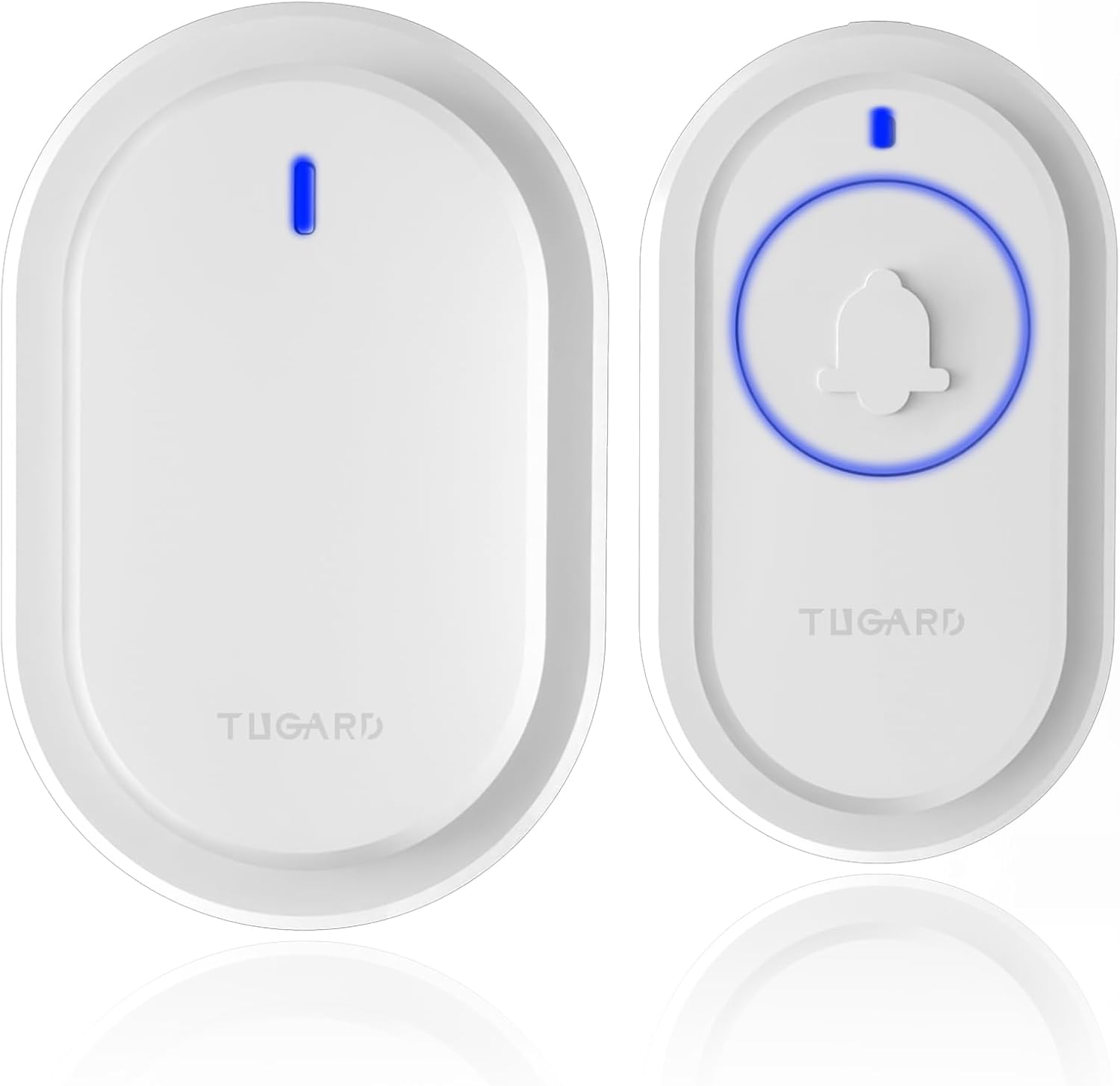 Wireless Doorbell,Mini Doorbell 500ft Range 0-110dB Mute Mode 40 ...