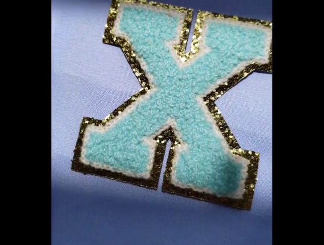 Watch Letter Patches Varsity Glitters Chenille on Amazon Live