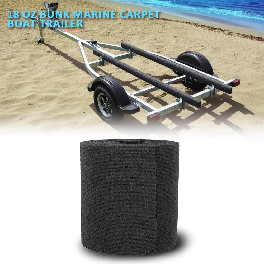 Snapklik.com : Boat Trailer Bunk Carpet 12" X 50ft, Ribbed Marine Bunk ...
