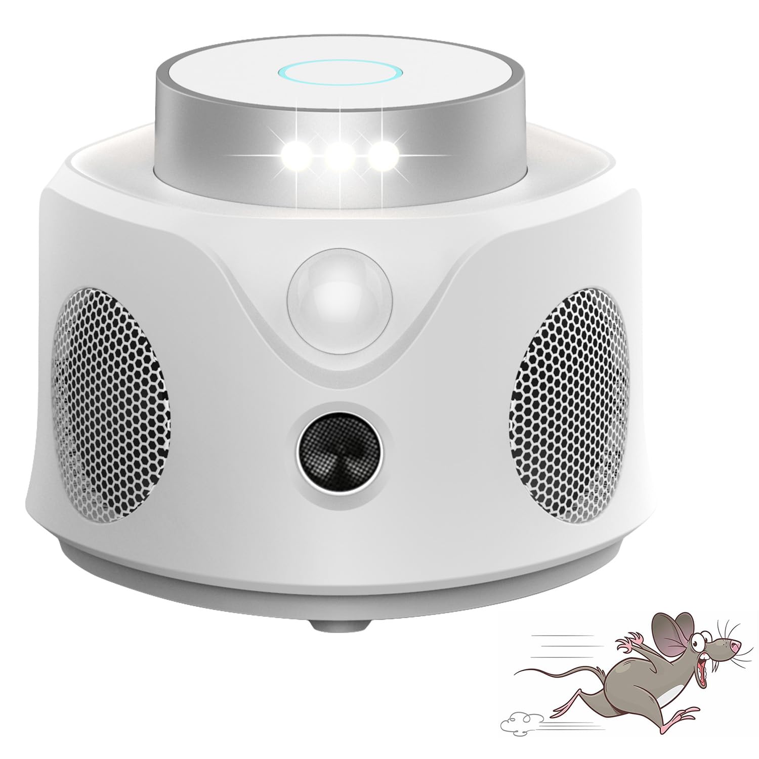 Rodent Repellent Indoor, 360° Ultrasonic Mouse Repellent with ...
