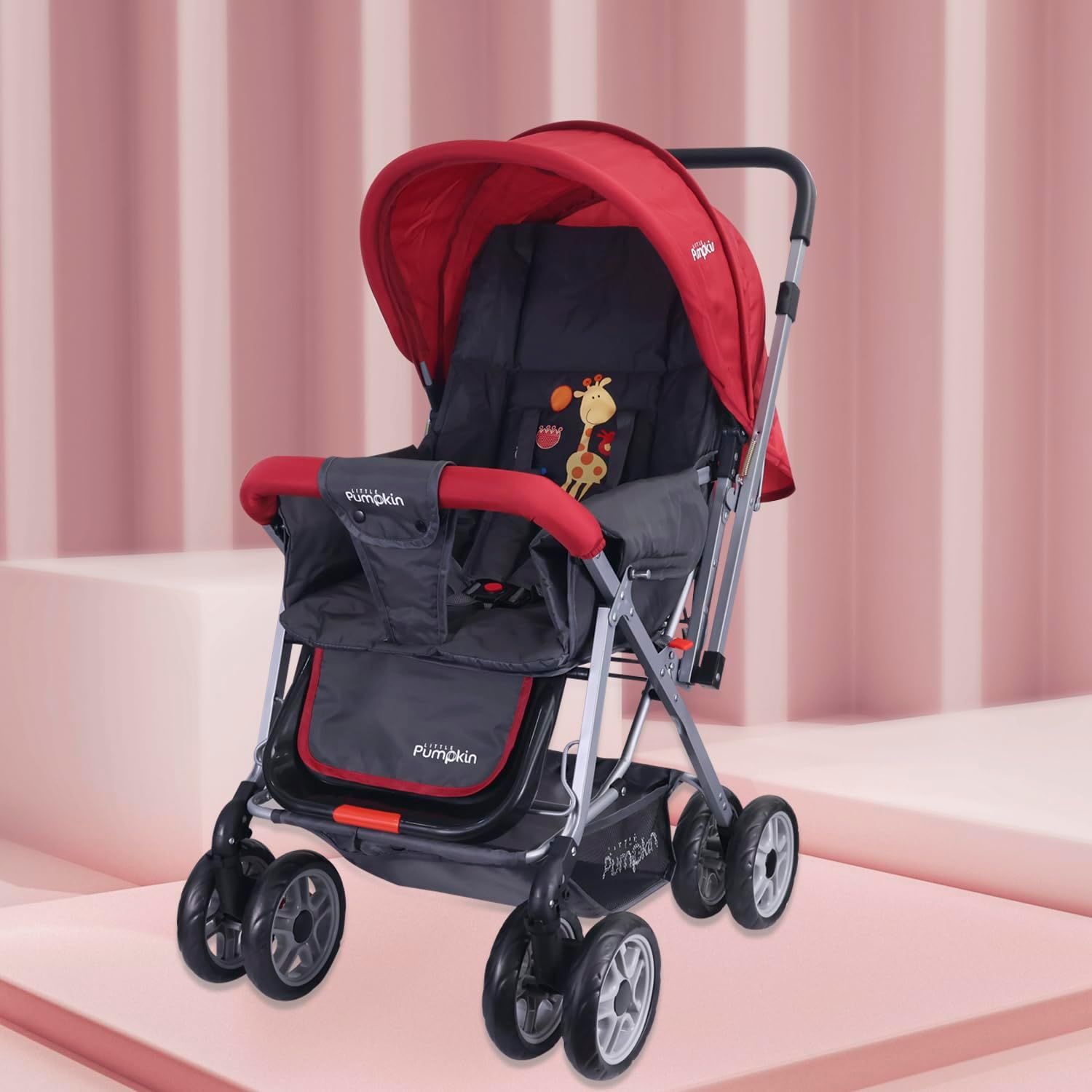 Little Pumpkin by R for Rabbit Kiddie Kingdom Baby Stroller Pram with 3 ...