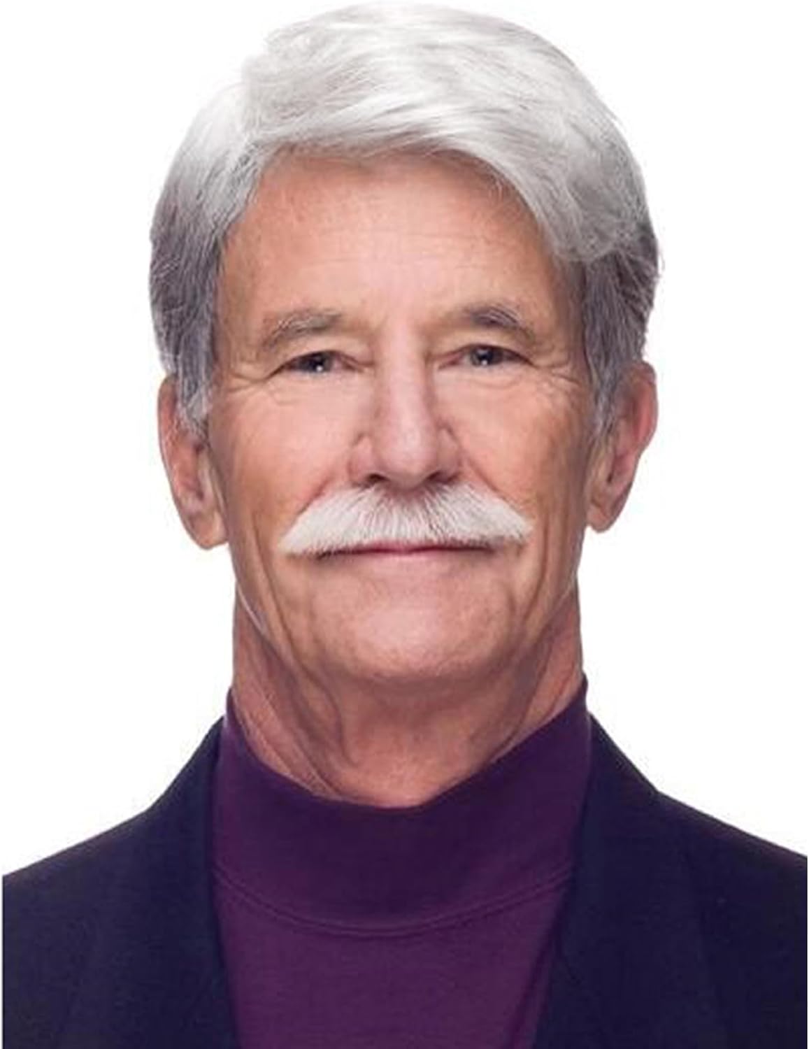 GNIMEGIL Short White Wigs for Men Ombre Silver Blanche Wig Male's ...