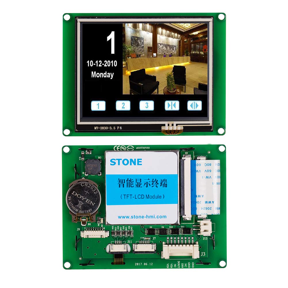 Buy STONE HMI Smart TFT LCD Touch Module with Controller + Program to Replace HMI & PLC (3.5 ...