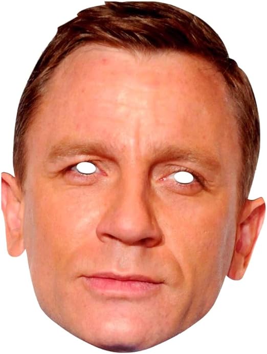 Amazon.co.jp: (マスカレード) Mask-arade オフィシャル商品 ダニエル・クレイグ お面 仮面 紙製 仮装 : ホビー