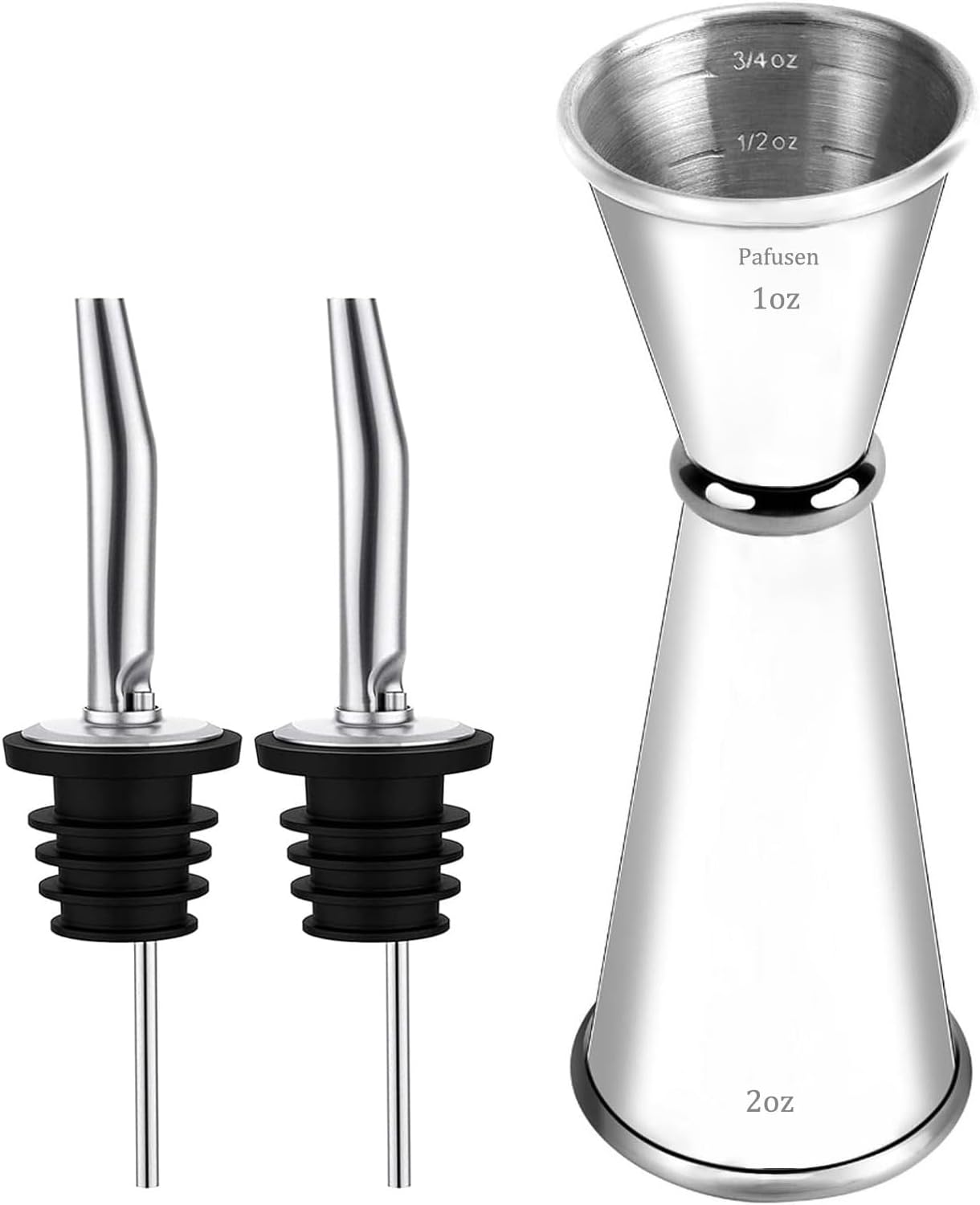 Amazon.com: Pafusen Jigger for Bartending with 2 Pourers, Japanese ...