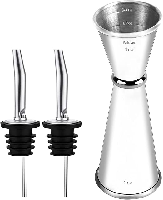 Amazon.com: Pafusen Jigger for Bartending with 2 Pourers, Japanese ...