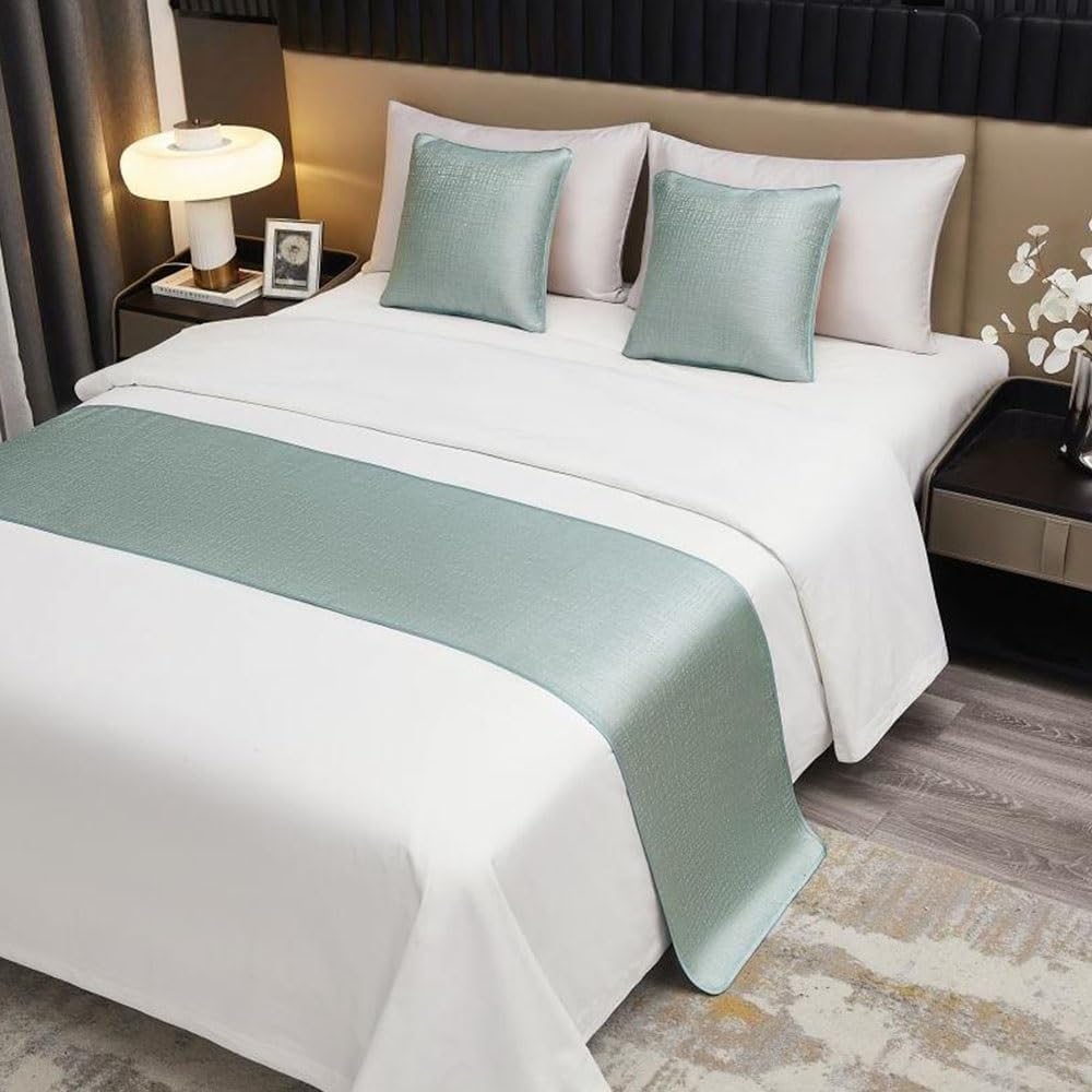 Bed Runners & Scarves,Bedding Scarf Protection for Hotel Guesthouse, Durable Modern Bed Scarf ...