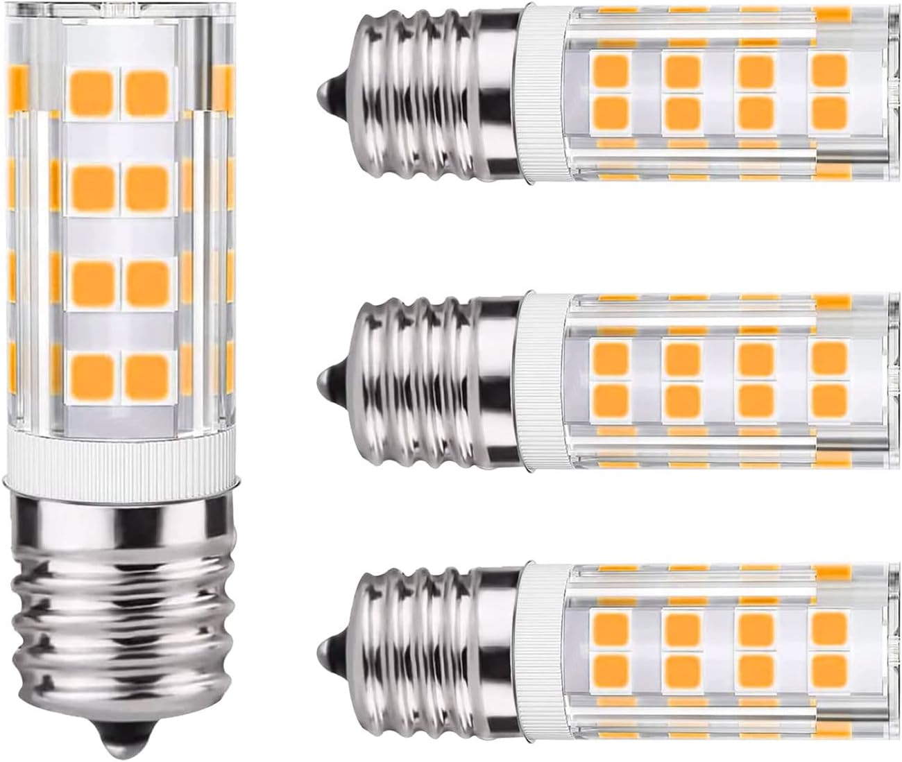 Amazon | LED 電球 E17 口金直径17mm 可調光 セラミックス 電球40W形相当 電球色 3000K 広配光タイプ 4W AC 110V 全光束400lm 4個入り (4個入電 ...