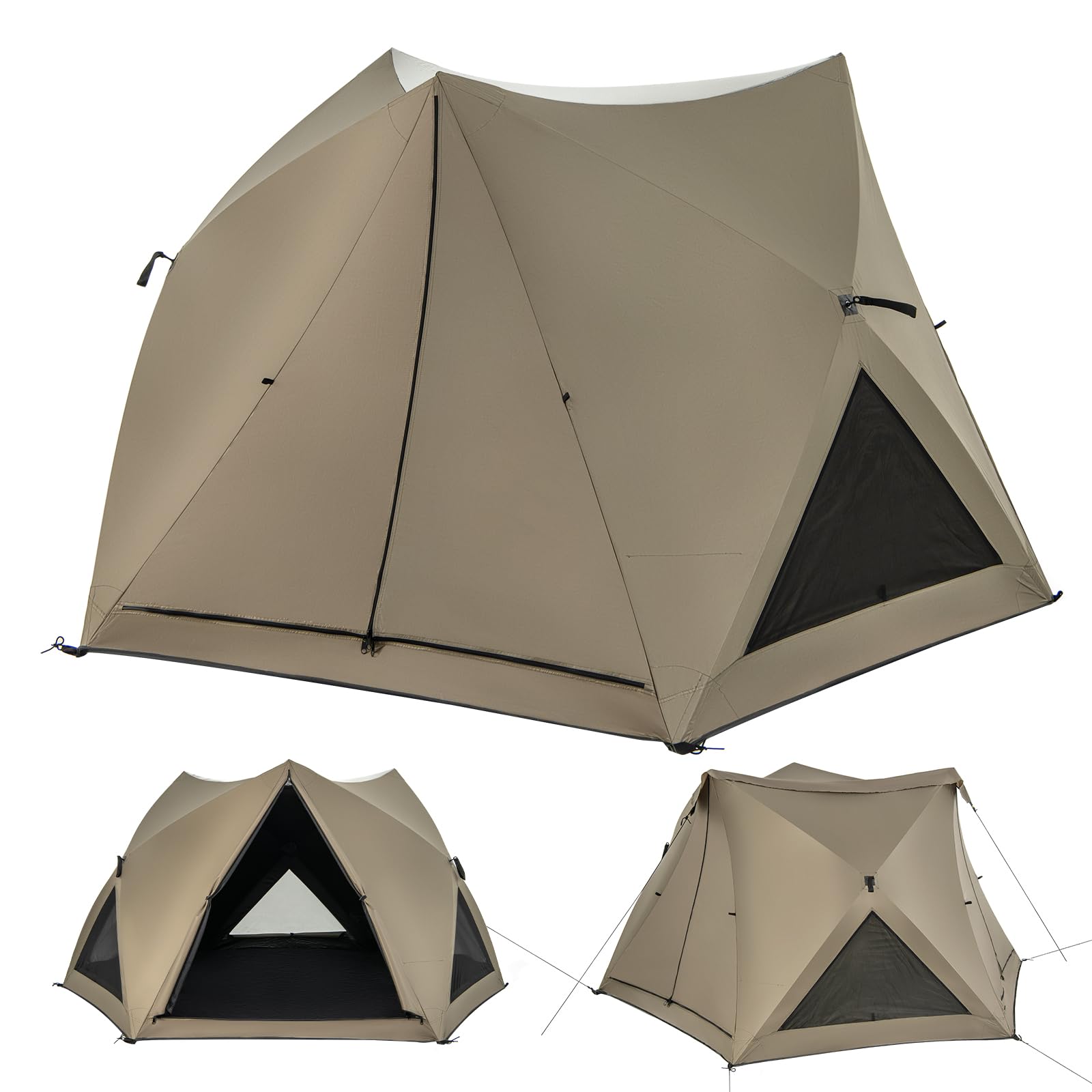 Amazon.com : Goplus 4-6 Person Pop Up Camping Tent, Dome Instant Tent w ...