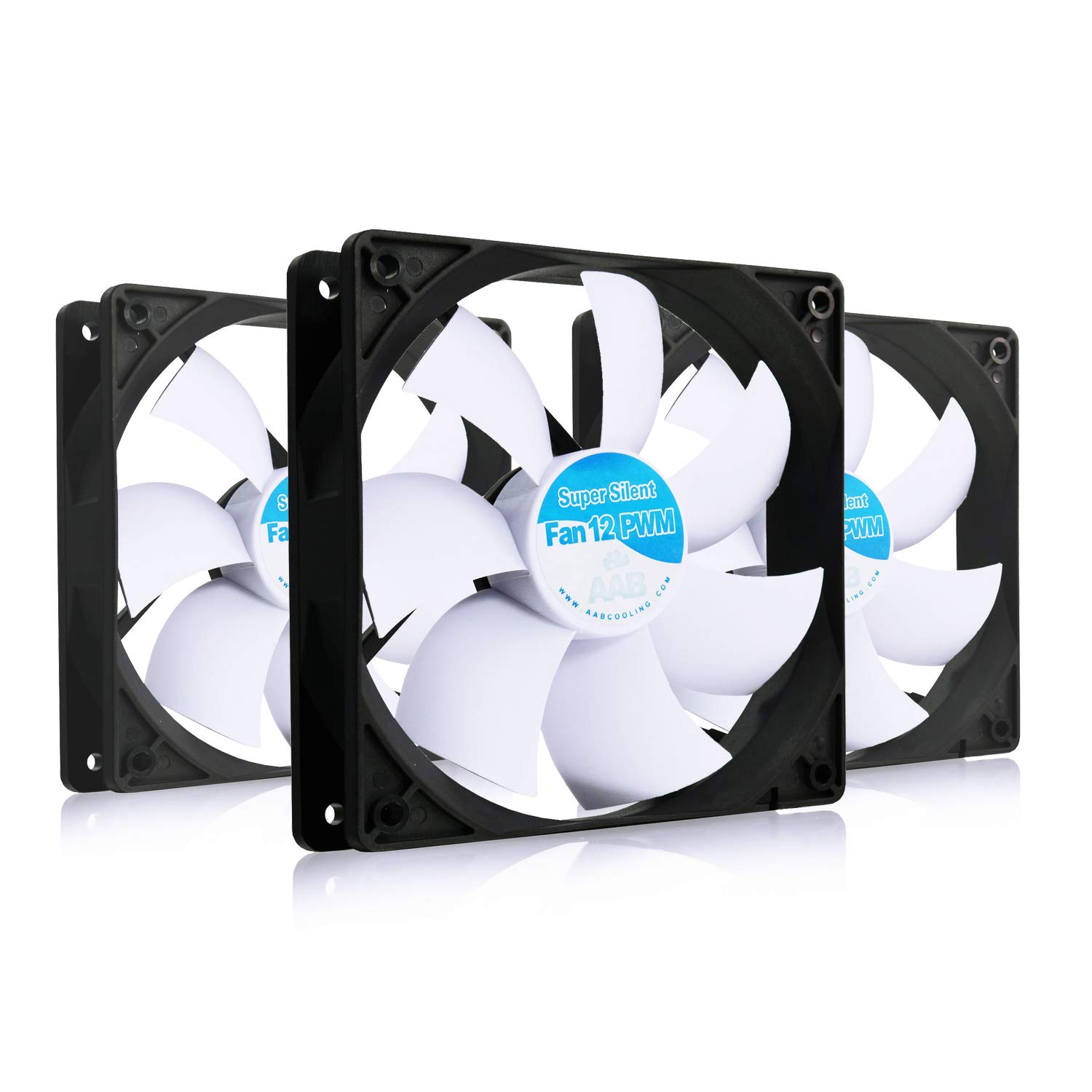 AAB Cooling Super Silent Fan 12 PWM - Silent and Efficient 120mm Fan ...