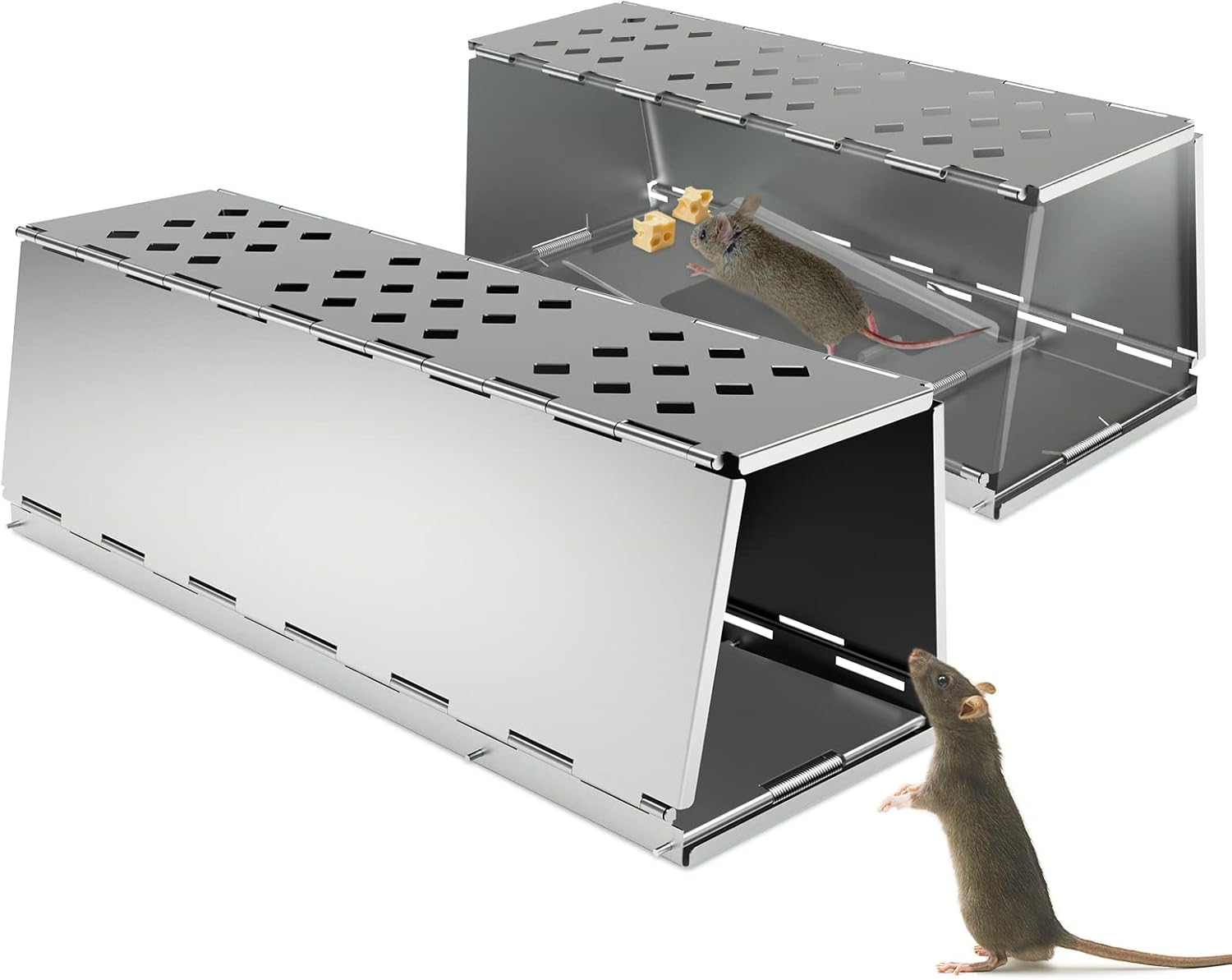 Amazon.com : LUOJIBIE Mouse Trap, Humane Mouse Traps Indoor for Home ...