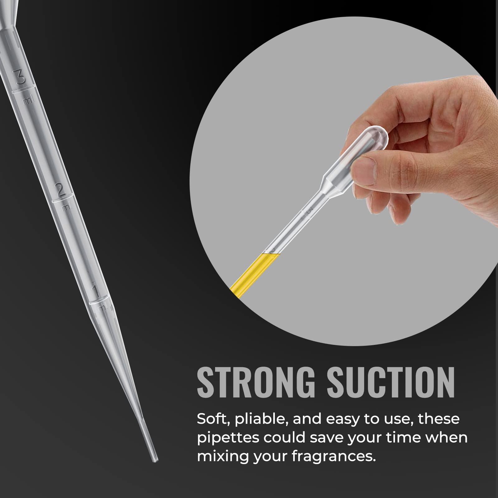 Snapklik.com : Vabiooth 20Pcs 3mL Disposable Plastic Transfer Pipettes ...