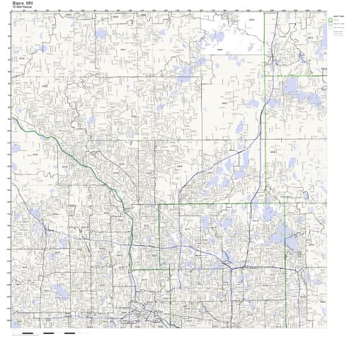 Blaine, MN ZIP Code Map Laminated: Amazon.com: Office Products
