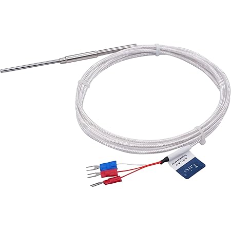 Amazon.com: Stainless Steel PT100 RTD Thermistor Temperature Sensor Probe Or waterproof type ...