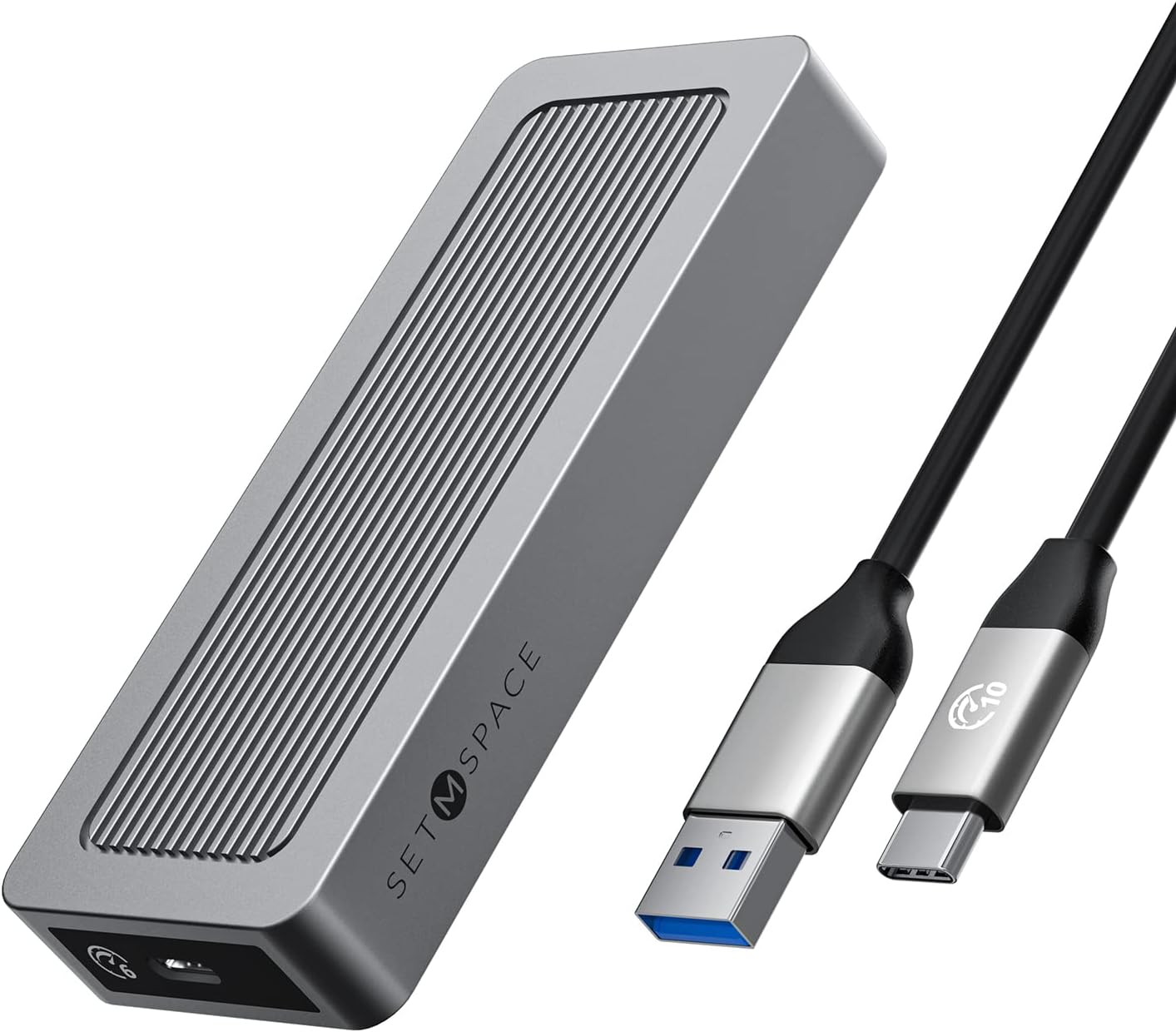 Amazon.com: PHIXERO Dual NVMe Enclosure Tool-Free 10Gbps M.2 NVMe SSD ...