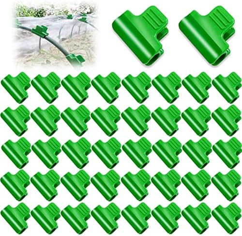 40Pcs Greenhouse Clamps, Greenhouse Film Row Cover Clamps Plant Shed ...
