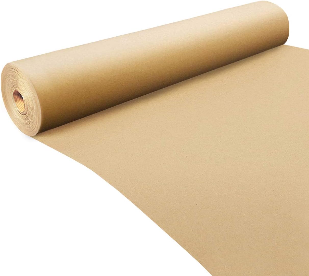 MERRIMEN Kraft Paper Roll - Jumbo Value Pack - Brown Paper Packing Roll ...