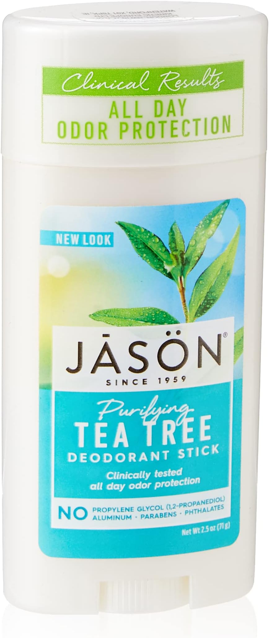 Amazon.com: Jason Aluminum Free Deodorant Stick, Purifying Tea Tree, 2. ...