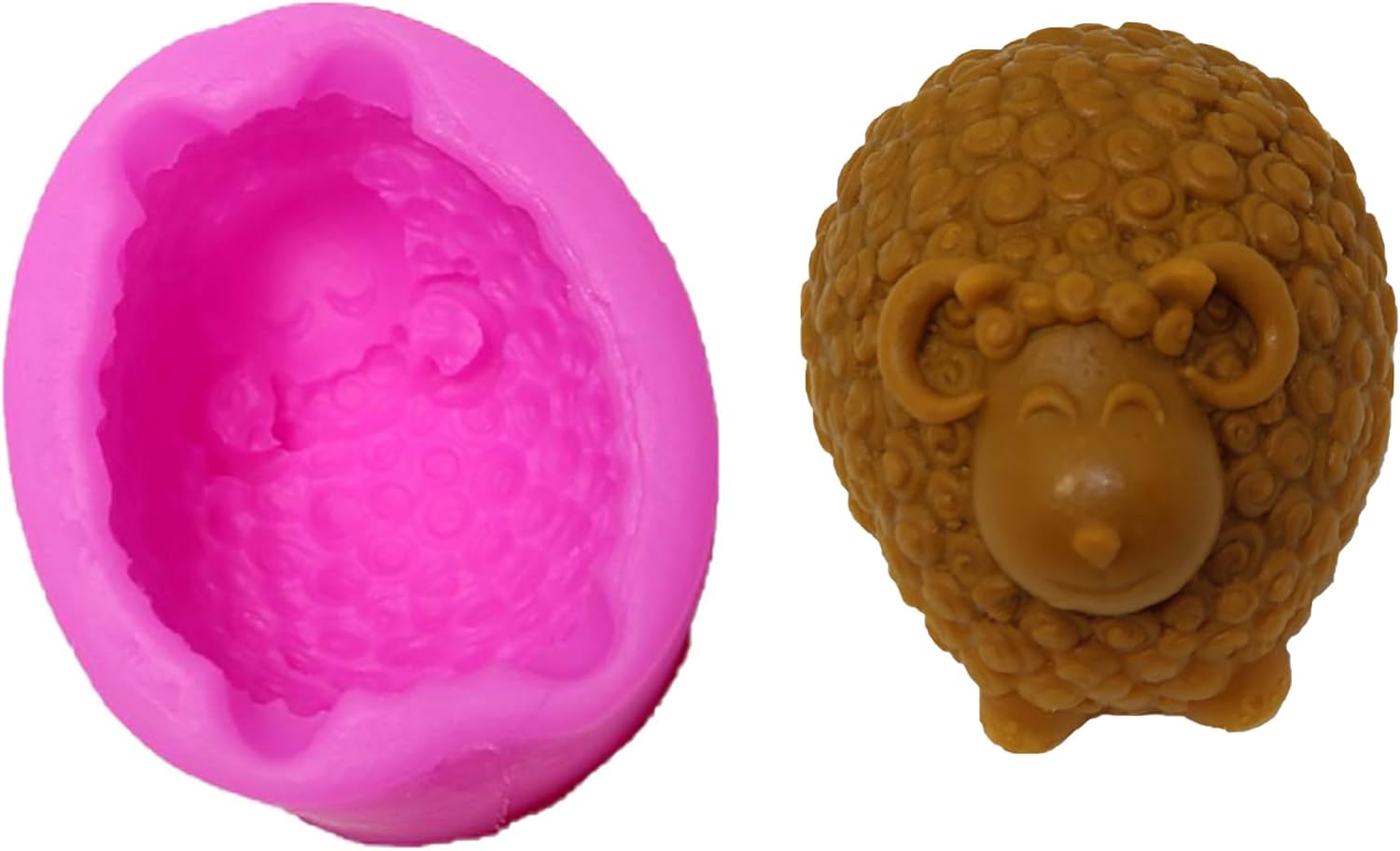 Amazon.com: 3D Sheep Shape Silicone Mold DIY Goat Candy Fondant Molds ...