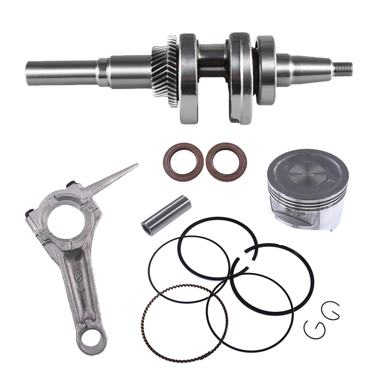 Amazon.com: Crankshaft w/piston Connecting Rod kit fit for HONDA GX340 ...