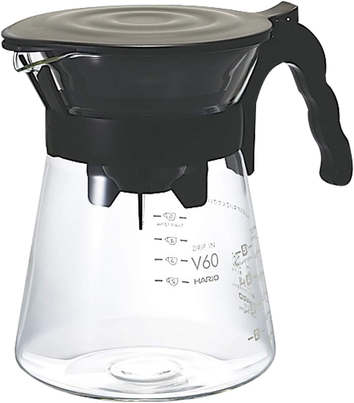 Amazon.com: Hario V60 "Fretta" Hot and Iced Coffee Maker, 700ml, Black