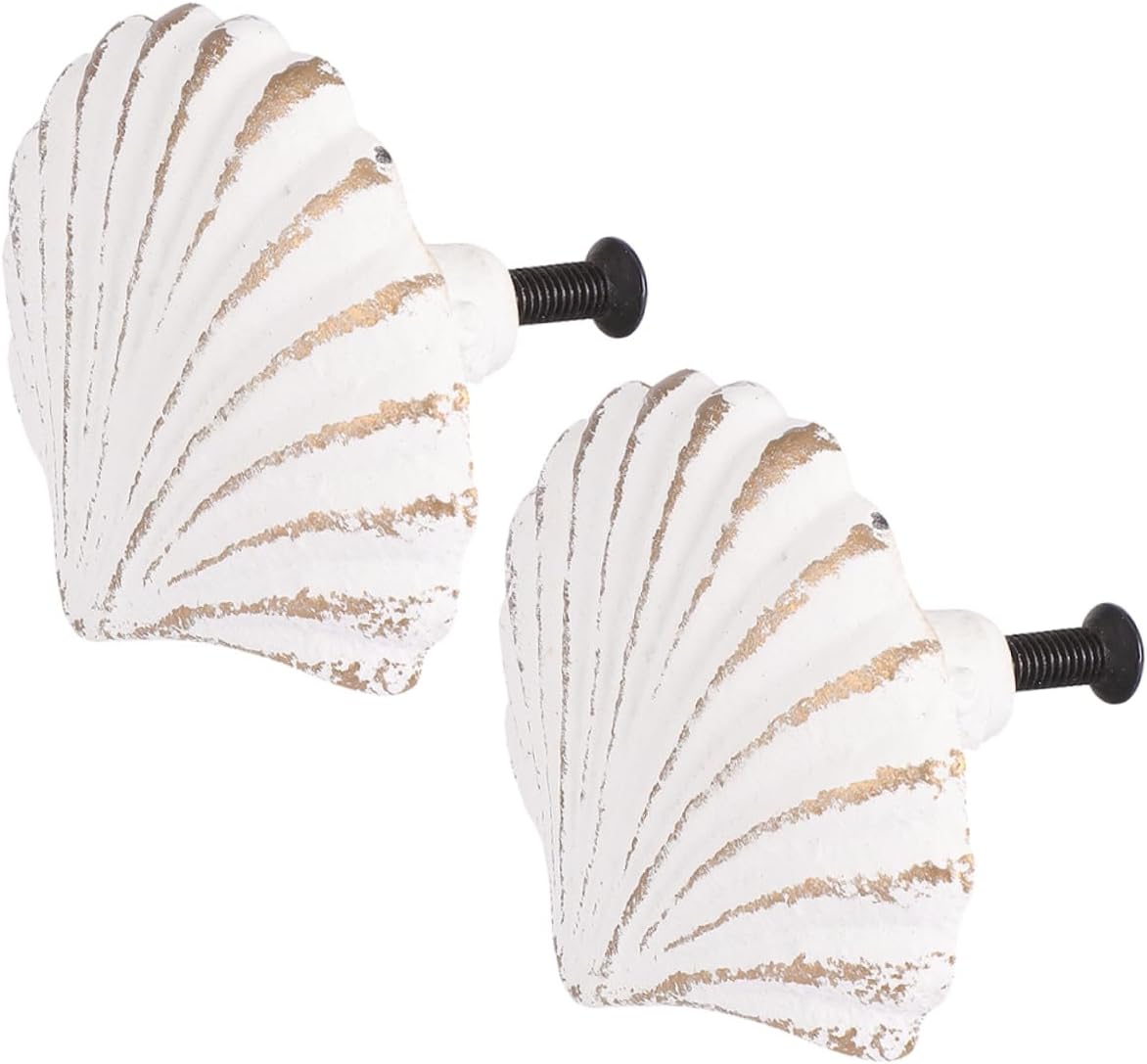 ORFOFE 2pcs Beachy Cabinet Knobs Pulls Ocean Theme Drawer Pulls Sea ...
