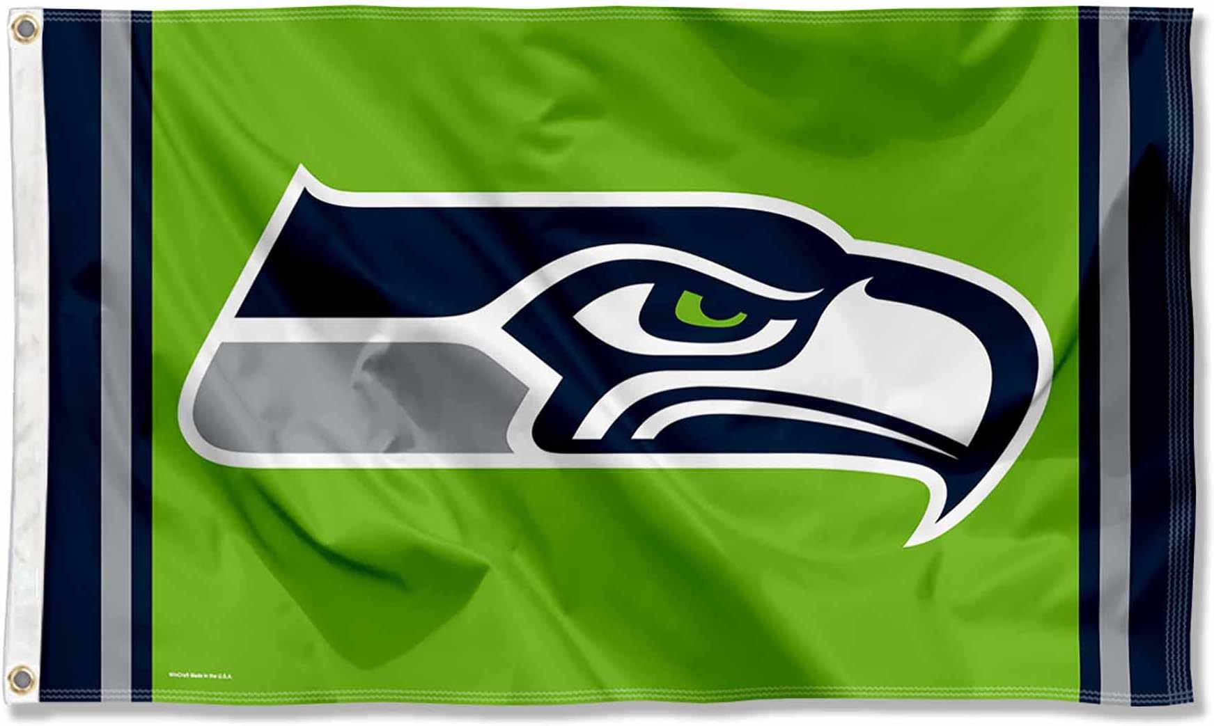 Amazon.com : Seattle Seahawks Green Flag and Banner : Sports & Outdoors